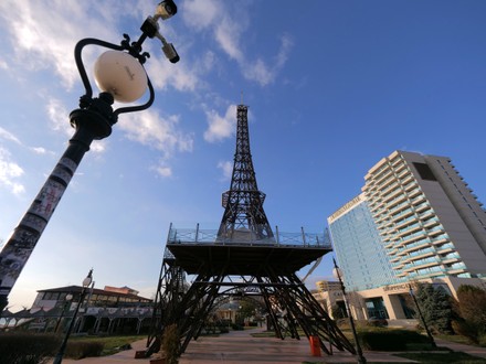 View Scale Model Eiffel Tower Paris Editorial Stock Photo - Stock Image ...