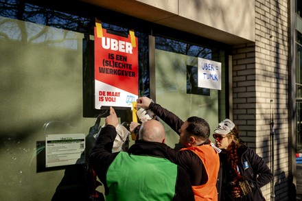 Uber Drivers Arrive Their Cars Protest Editorial Stock Photo - Stock ...