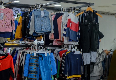 Worker Wait Shopper Inside Thrift Market Editorial Stock Photo - Stock ...
