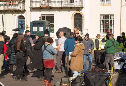 Bristol Uk Tardis Seen On Set Editorial Stock Photo - Stock Image ...