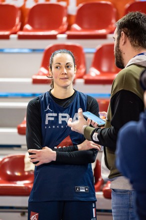 Sarah Michel France Interviewed By Press Editorial Stock Photo - Stock ...