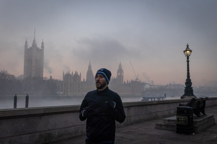 London Uk Big Ben Covered Freezing Editorial Stock Photo - Stock Image ...