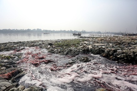 Wastewater Containing Fabric Dye Released Into Editorial Stock Photo ...