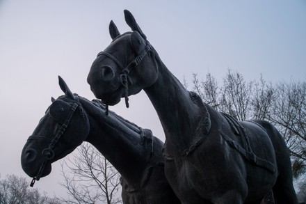 Frost On Windsor Grey Statues Daniel Editorial Stock Photo - Stock ...