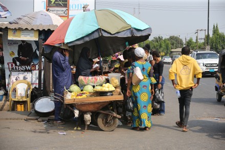 Vegetable Sellers Wait Customers Roadside Market Editorial Stock Photo ...