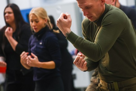 Civilians Practice Selfdefence During Train Army Editorial Stock Photo ...