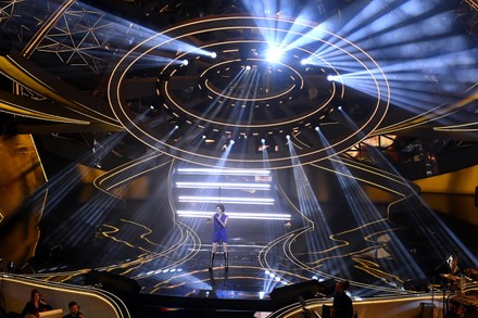 Italian Singer Sethu Performs Onstage Ariston Editorial Stock Photo ...
