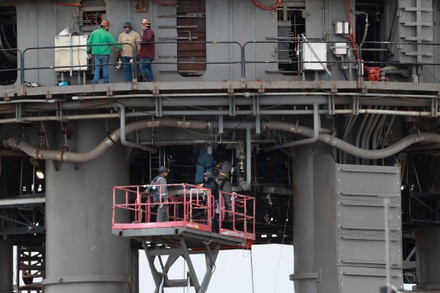 On February 8 2023 Spacex Workers Editorial Stock Photo - Stock Image ...