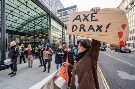 Anti Drax Protest Organised By Stop Editorial Stock Photo - Stock Image ...