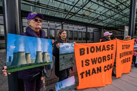 Anti Drax Protest Organised By Stop Editorial Stock Photo - Stock Image ...