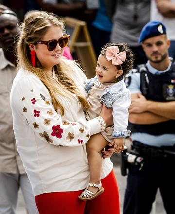 Saba Princess Amalia Queen Maxima During Editorial Stock Photo - Stock ...