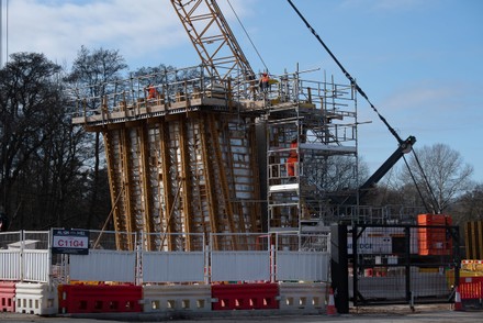 Hs2 High Speed Rail 2 Construction Editorial Stock Photo - Stock Image ...