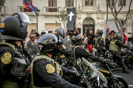 Members Police Patrol During National Strike Editorial Stock Photo ...