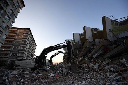 Heavy Equipment Machines Move Debris Rubble Editorial Stock Photo ...