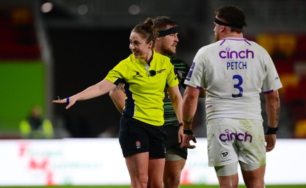 Referee Sara Cox During Premiership Rugby Editorial Stock Photo - Stock ...