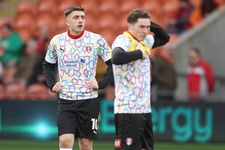 Jordan Hugill Rotherham United During Warm Editorial Stock Photo ...
