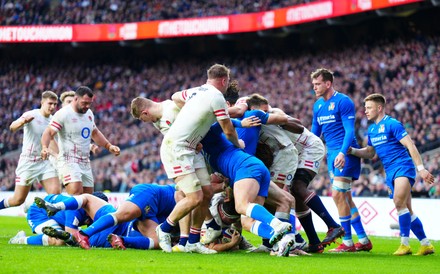 Jack Willis England Celebrates Scoring Opening Editorial Stock Photo ...