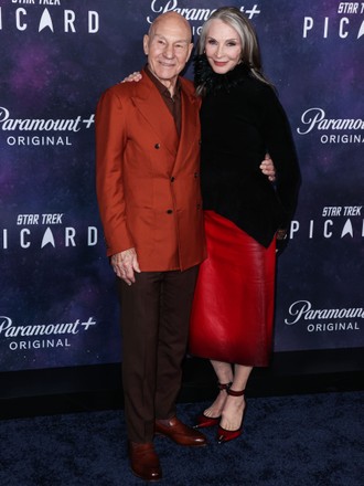 Sir Patrick Stewart Gates Mcfadden Arrive Editorial Stock Photo - Stock ...