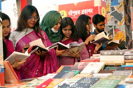 Visitors Read Books National Book Fair Editorial Stock Photo - Stock ...