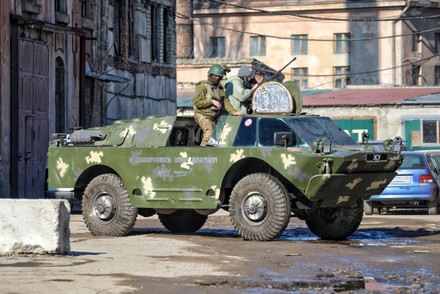 Servicemen Ukraines Armed Forces Accept Brdm Editorial Stock Photo ...