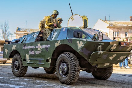 Servicemen Ukraines Armed Forces Accept Brdm Editorial Stock Photo ...