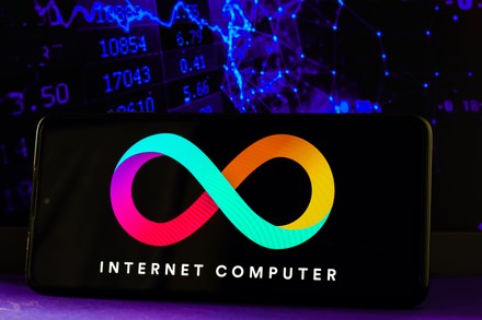 This Photo Illustration Internet Computer Logo Editorial Stock Photo ...
