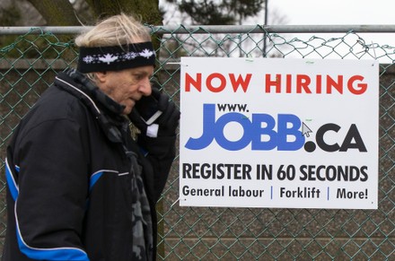 Man Walks Past Job Board By Editorial Stock Photo - Stock Image ...
