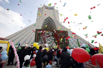 Iranians Celebrate During 44th Anniversary 1979 Editorial Stock Photo ...