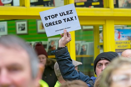 Protester Ulez Banner People Across Greater Editorial Stock Photo ...