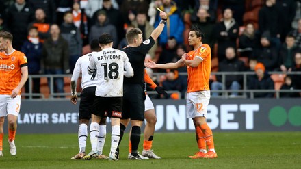 Referee Josh Smith Shown Yellow Card Editorial Stock Photo - Stock ...