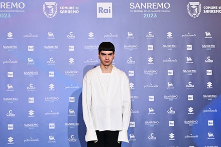 Sanremo Im Entertainment 73th Festival Italian Editorial Stock Photo ...