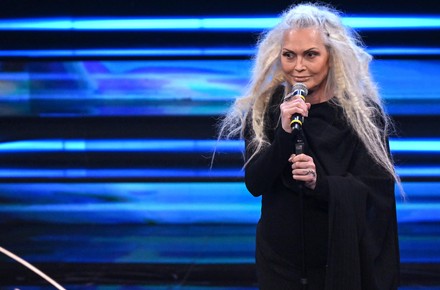 Italian Singer Anna Oxa Performs During Editorial Stock Photo - Stock ...
