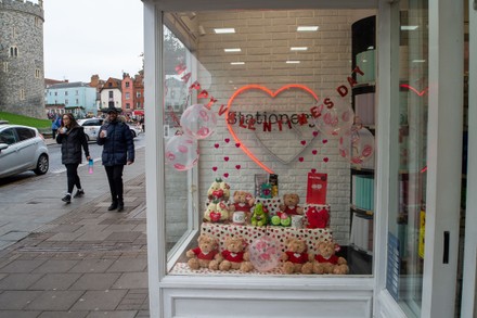 Valentines Day Displays Shop Windows Windsor Editorial Stock Photo ...