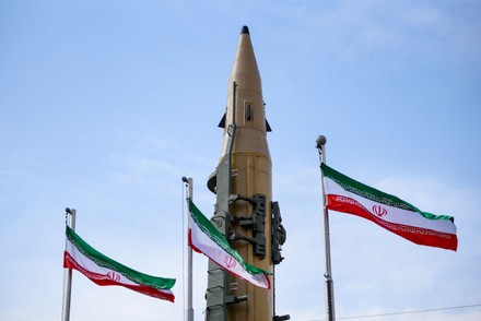 Irans Domestically Built Missiles Sejjil Displayed Editorial Stock ...