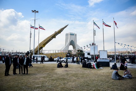 Irans Domestically Built Missiles Sejjil Displayed Editorial Stock ...
