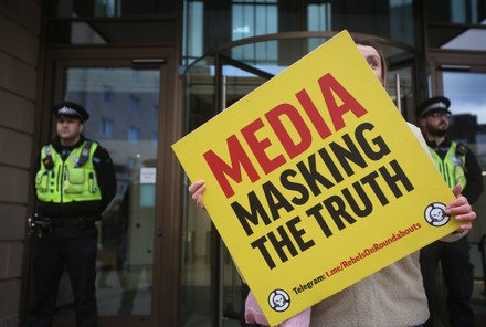Protester Her Face Almost Completely Obscured Editorial Stock Photo ...
