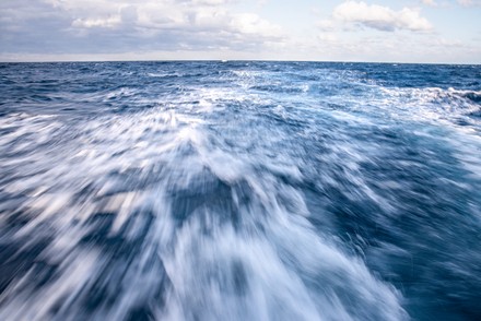 Waves Mediterranean Sea Seen Stern Rescue Editorial Stock Photo - Stock ...