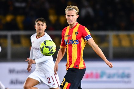 Morten Hjulmand Midfielder Lecce During Italian Editorial Stock Photo ...
