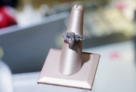 2ct Lab Grown Diamond On Display Editorial Stock Photo - Stock Image ...