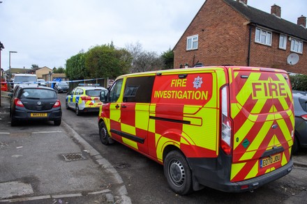 Fire Investigation Unit Police Vehicle Scene Editorial Stock Photo ...