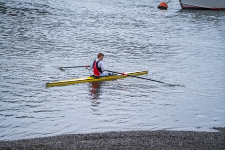 Rowers Practice Different Rowing Clubs On Editorial Stock Photo - Stock ...