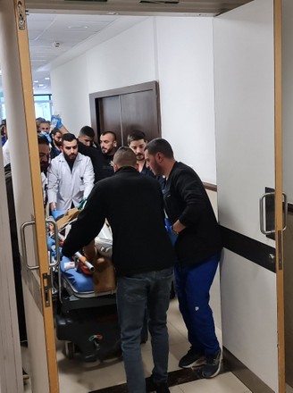 Wounded Person Arrives Jenin Hospital After Editorial Stock Photo ...