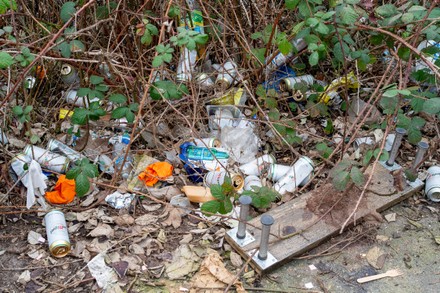 Roadside Litter Fly Tipping Even Abandoned Editorial Stock Photo ...