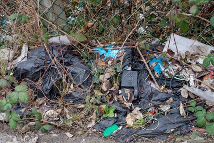 Roadside Litter Fly Tipping Even Abandoned Editorial Stock Photo ...