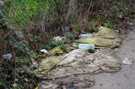 Roadside Litter Fly Tipping Even Abandoned Editorial Stock Photo ...
