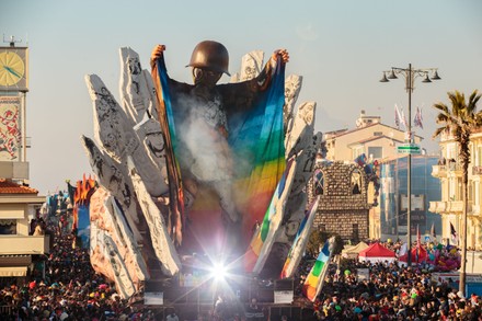 Giant Papermache Carnival Representing Peace War Editorial Stock Photo ...