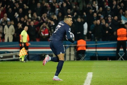 Kylian Mbappe Psg Celebrates After Scoring Editorial Stock Photo ...