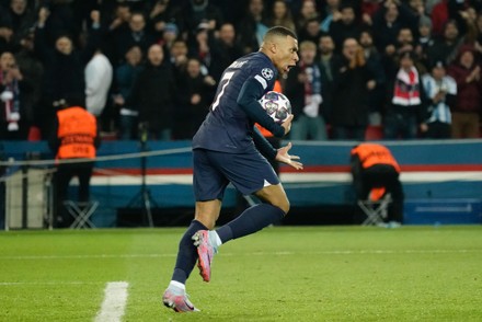 Kylian Mbappe Psg Celebrates After Scoring Editorial Stock Photo ...