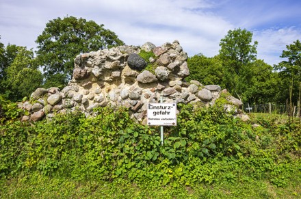 Danger Collapse No Trespassing Warning Sign Editorial Stock Photo ...