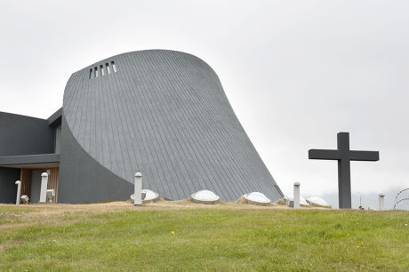 Modern Church Concrete Construction Large Cross Editorial Stock Photo ...